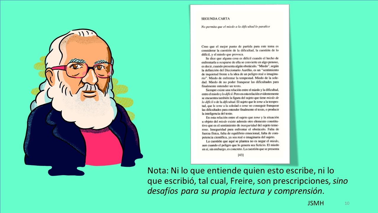 Segunda carta. Cartas a quien pretende enseñar, de Paulo Freire - Joel ...